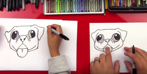 Art Class 101: How To Draw A Pug (This Is Adorable!) - Leashes Optional